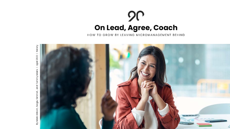 On Lead, Agree, Coach (LAC)